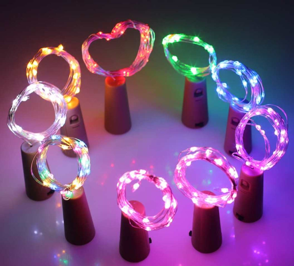 Cork Shaped Wine Bottle LED String Light 10LEDS – For the Love of Crafts